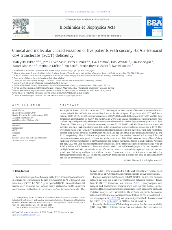 (PDF) Clinical and molecular characterization of five patients with ...