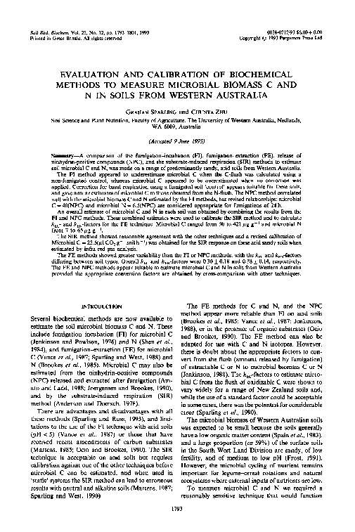 (PDF) Evaluation and calibration of biochemical methods to measure ...