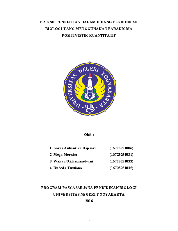 (PDF) Penelitian menggunakan Paradigma Positivistik Kuantitatif