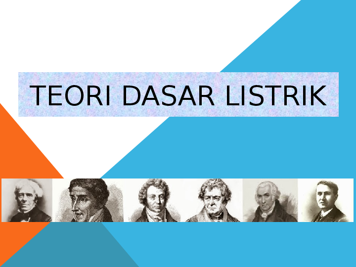 (PPT) TEORI DASAR LISTRIK