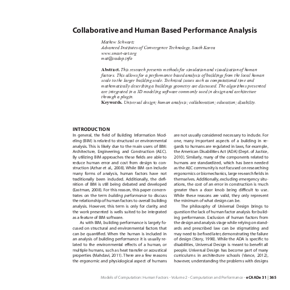 (PDF) Collaborative and Human Based Performance Analysis