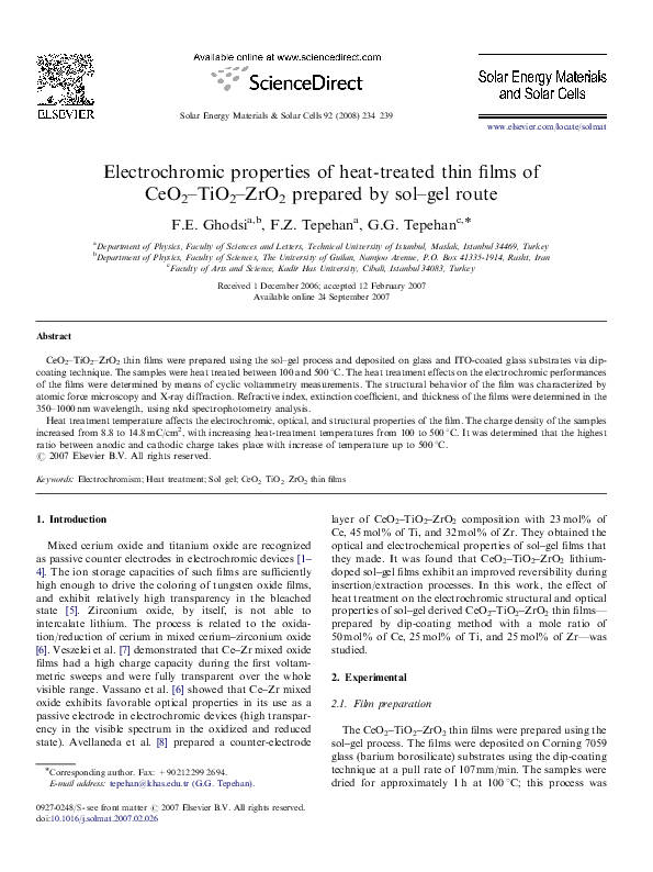 (PDF) Optical properties of CeO2 thin films | Sudeep Debnath - Academia.edu
