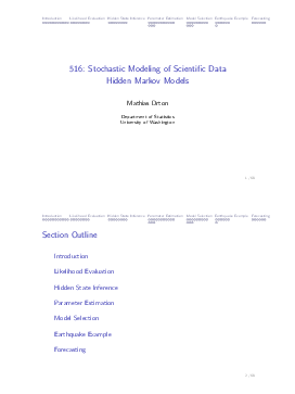 (PDF) Introduction Likelihood Evaluation Hidden State Inference Parameter Estimation Model ...