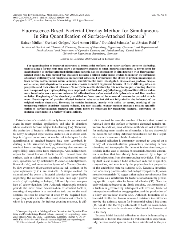 (PDF) Fluorescence-Based Bacterial Overlay Method for Simultaneous In ...