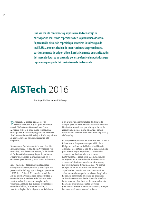 (PDF) AISTech 2016