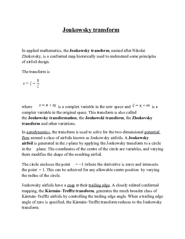 (DOC) Joukowsky transform