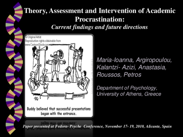 (PDF) Theory, Assessment and Intervention of Academic Procrastination ...