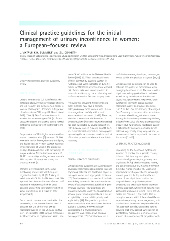 (PDF) Clinical practice guidelines for the initial management of ...