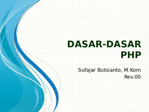 (PPT) Dasar-dasar PHP
