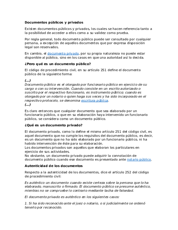 (DOC) Documentos públicos y privados