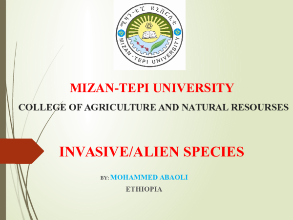 (PPT) INVASIVE SPECIES - Brief Lecture Notes.pptx