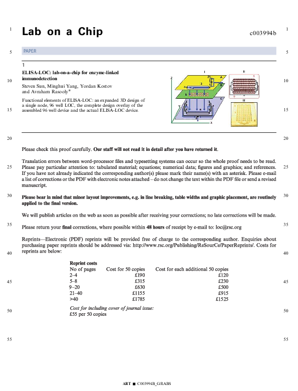 (PDF) ELISA-LOC: lab-on-a-chip for enzyme-linked immunodetection