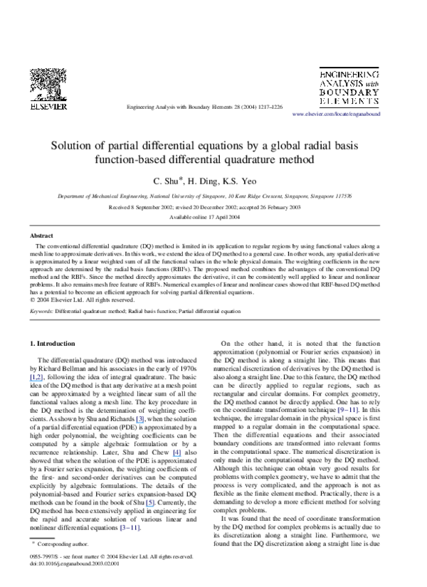 Pdf Solution Of Partial Differential Equations By Electrical Analogy