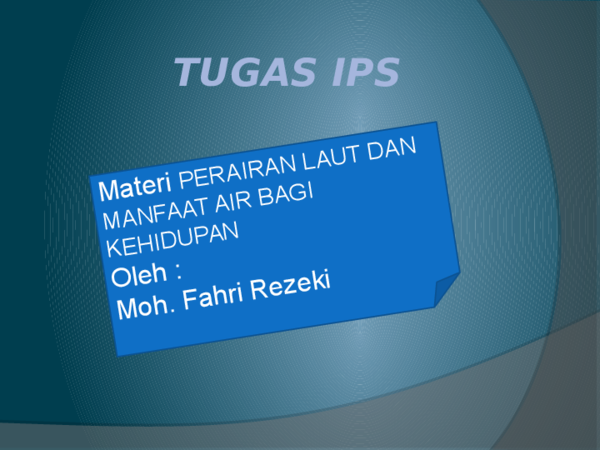 (PPT) Tugas IPS | Fachru Rezky - Academia.edu