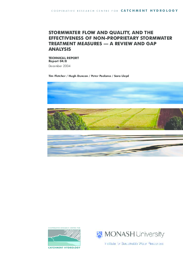 (PDF) Stormwater Flow and Quality and the Effectiveness of Non ...