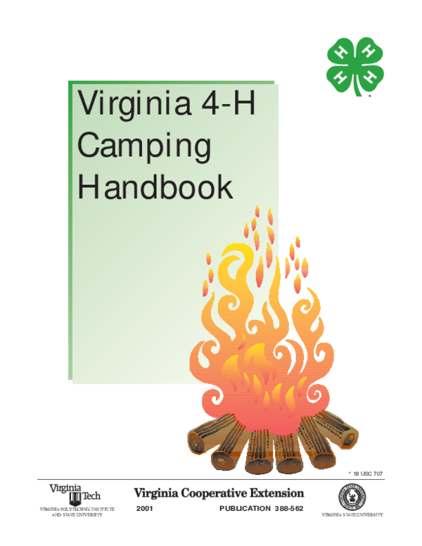 (PDF) Virginia 4-H Camping Handbook for Agents, Volunteers, and Staff
