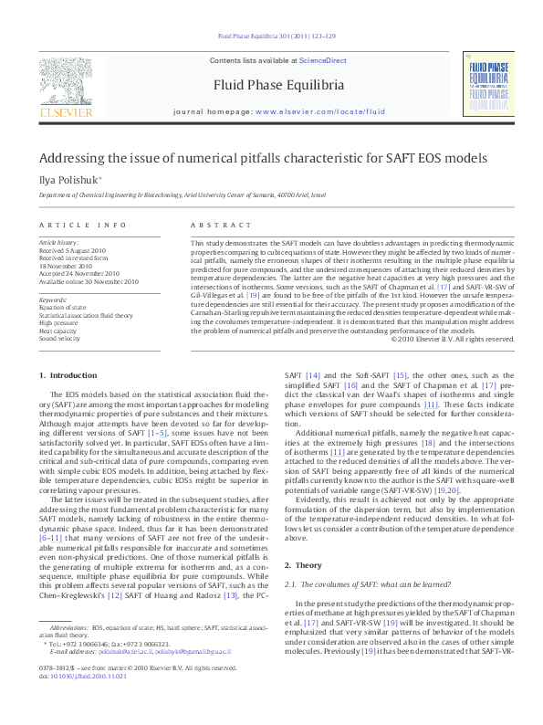 (PDF) Addressing the issue of numerical pitfalls characteristic for ...