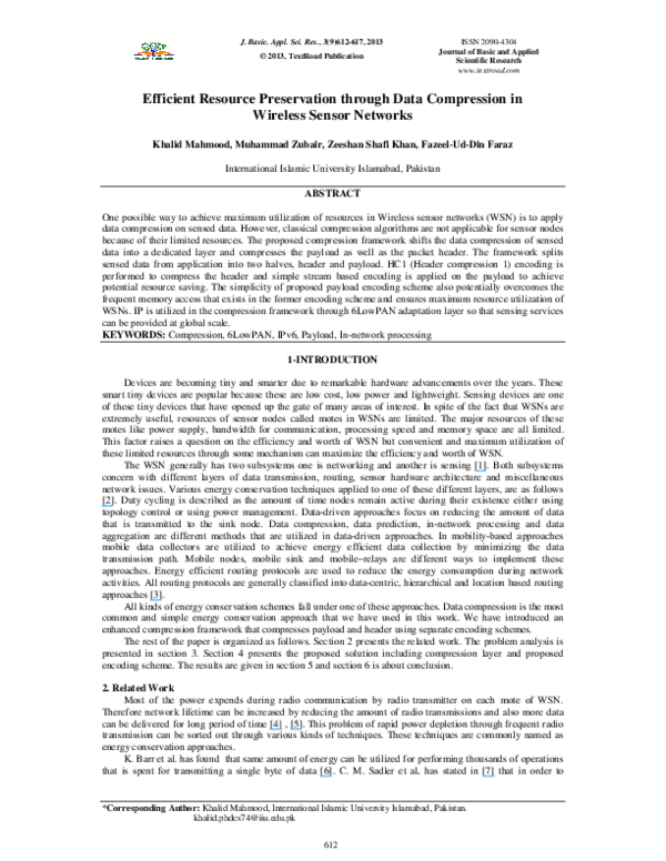 (PDF) Efficient Resource Preservation through Data Compression in ...