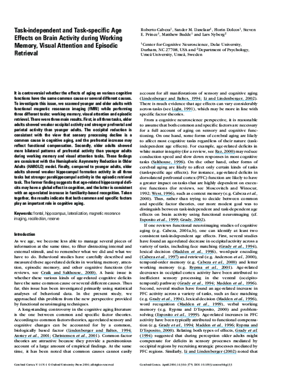 (PDF) Task-independent and Task-specific Age Effects on Brain Activity during Working Memory ...