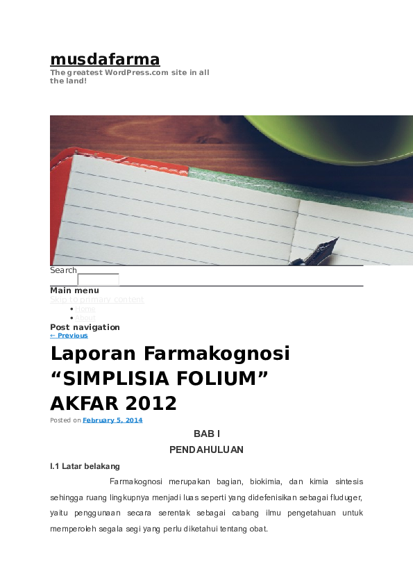(DOC) Makalah farmakognosi | diah paramitha - Academia.edu