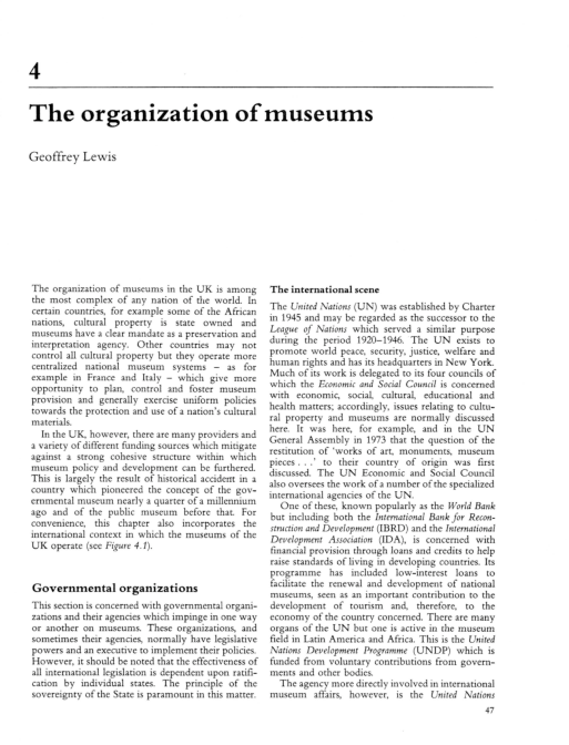 (PDF) The organization of museums