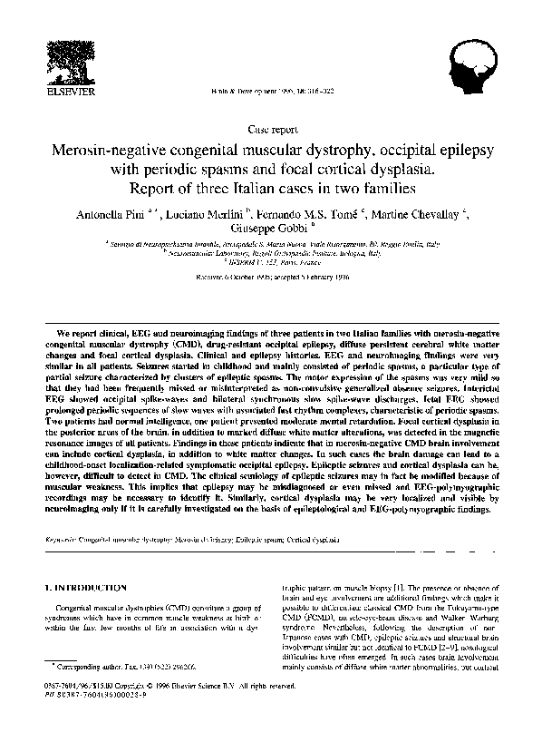 (PDF) Merosin-negative congenital muscular dystrophy: magnetic ...