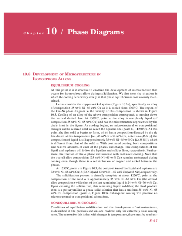 (PDF) C h a p t e r 10 / Phase Diagrams 10.8 DEVELOPMENT OF ...