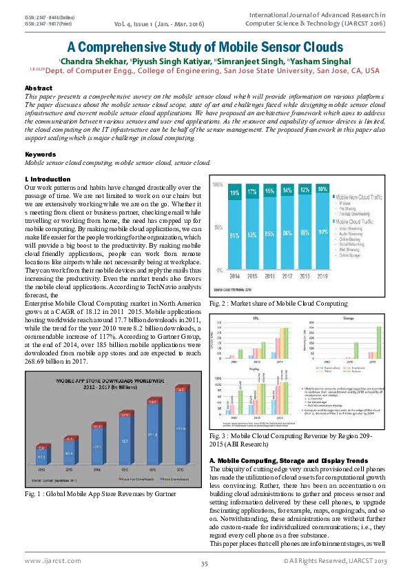 (PDF) A Comprehensive Study of Mobile Sensor Clouds