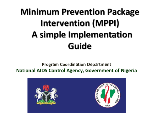 (PDF) Minimum Prevention Package Intervention (MPPI) A simple ...