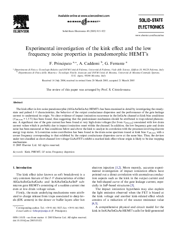(PDF) Monte Carlo simulation of impact ionization and light emission in pseudomorphic HEMTs | L ...