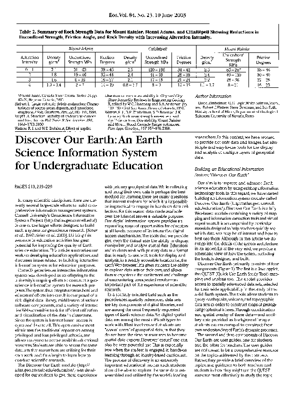 (PDF) Discover our Earth: An Earth Science Information System for ...