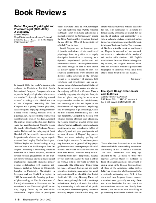 (PDF) Rudolf Magnus; Physiologist and Pharmacologist (1873–1927): A ...