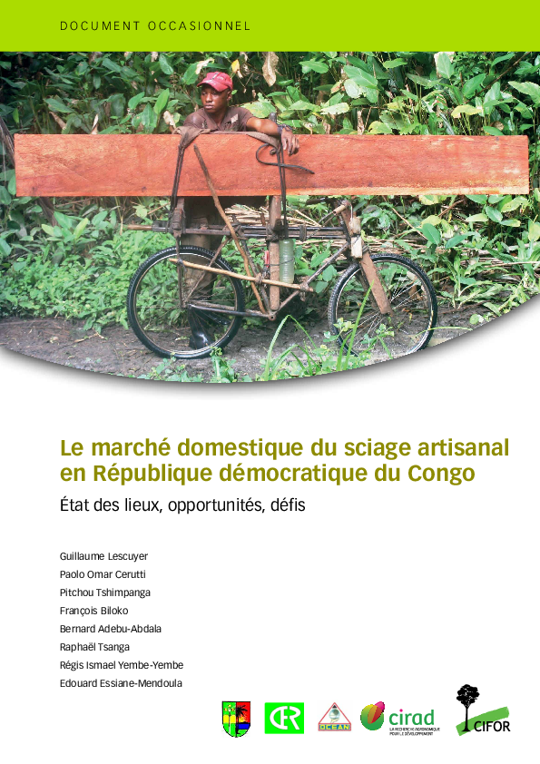 (PDF) Le Marché domestique du sciage artisanal en République du congo