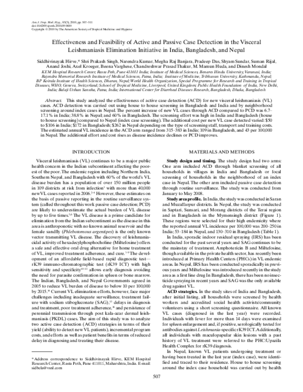 (PDF) Effectiveness and Feasibility of Active and Passive Case ...