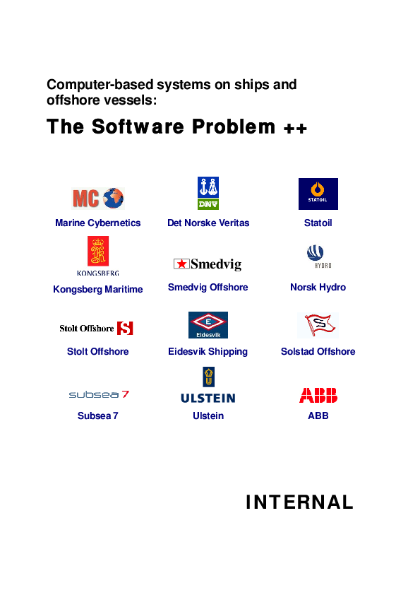 (PDF) Computer-based systems on ships and offshore vessels: The ...