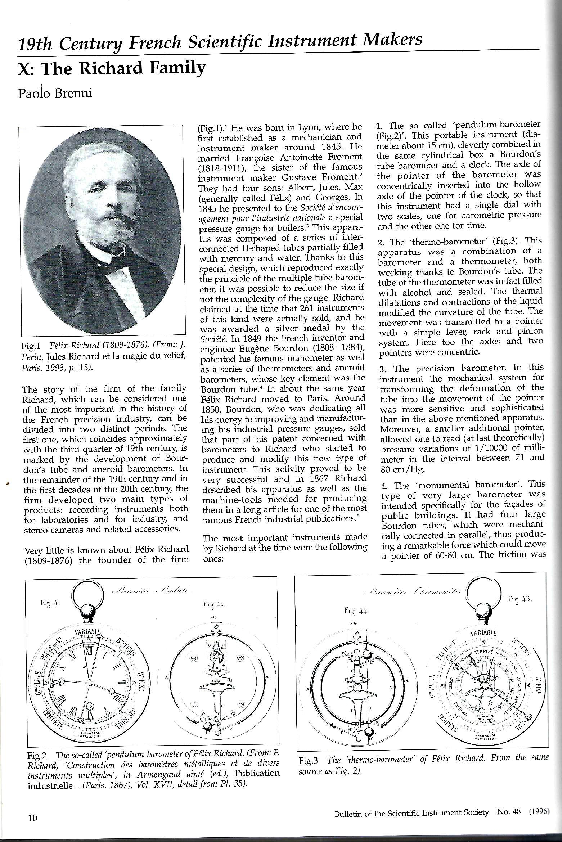 19th Century French Scientific Instrument Maker: The Richard Family