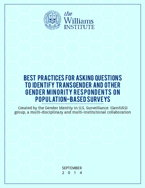 (PDF) Best Practices for asking Questions to identify transgender and ...