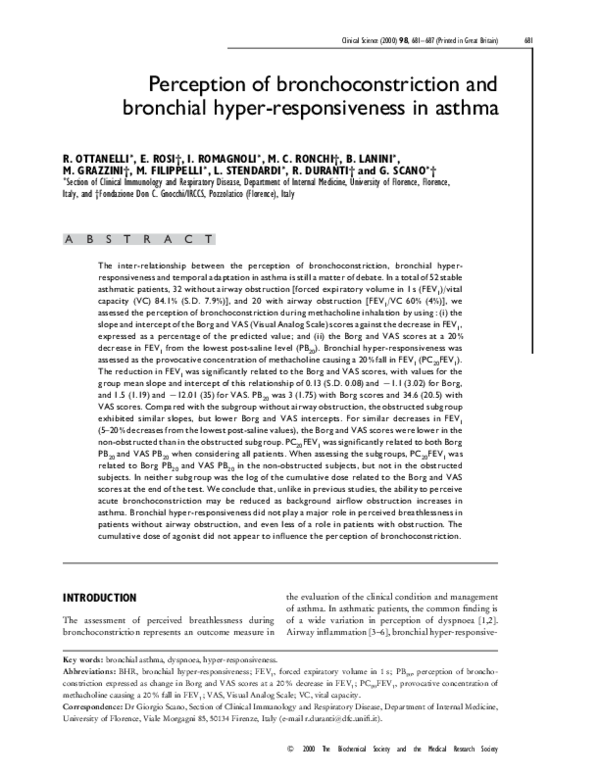 (PDF) Perception of bronchoconstriction and bronchial hyper ...