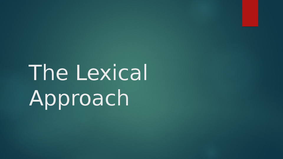 (PPT) The Lexical Approach.ppt