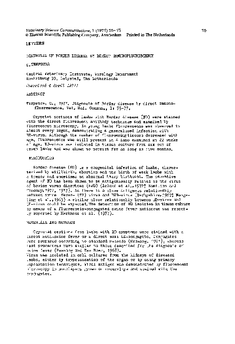 (PDF) Diagnosis of border disease by direct immunofluorescence