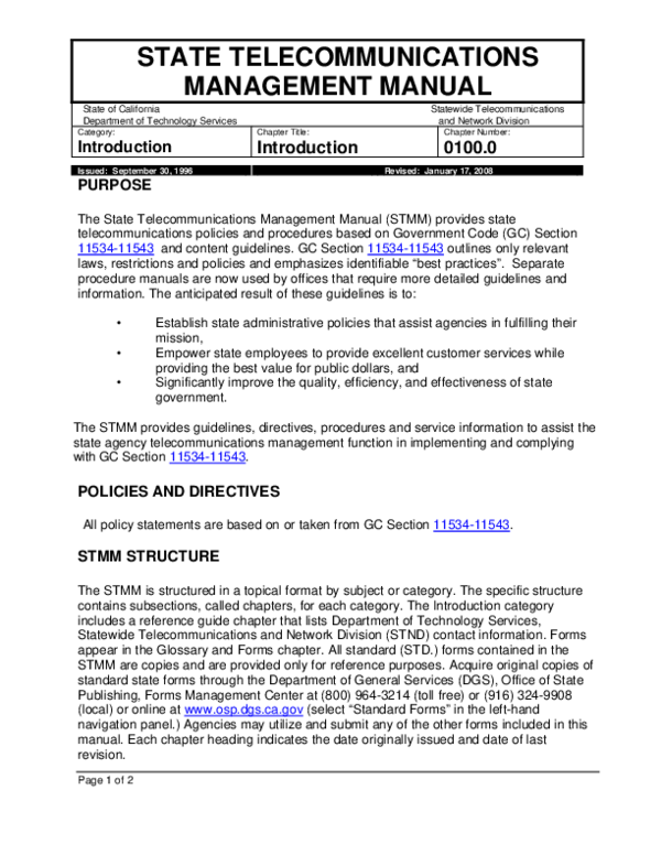 (PDF) STATE TELECOMMUNICATIONS MANAGEMENT MANUAL