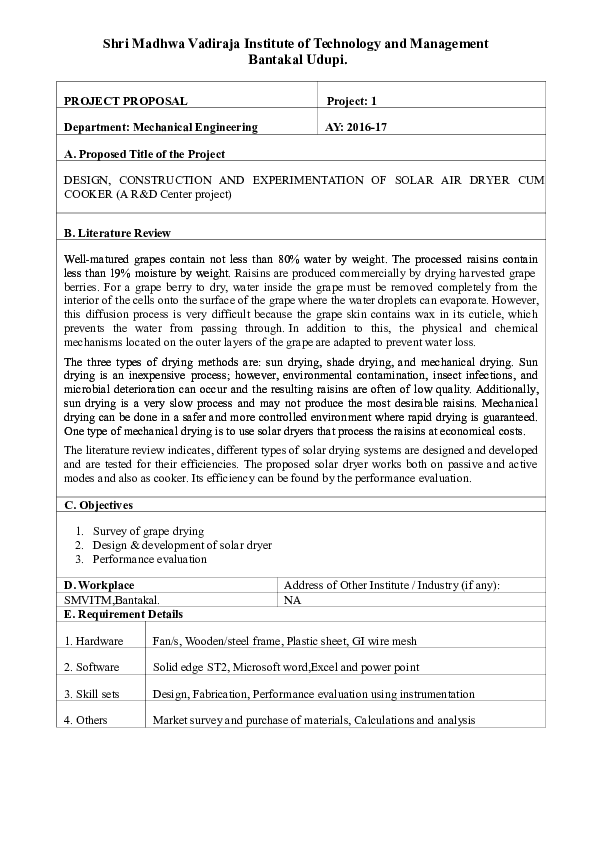 (DOC) . Project Proposal submission SAD GRAPES