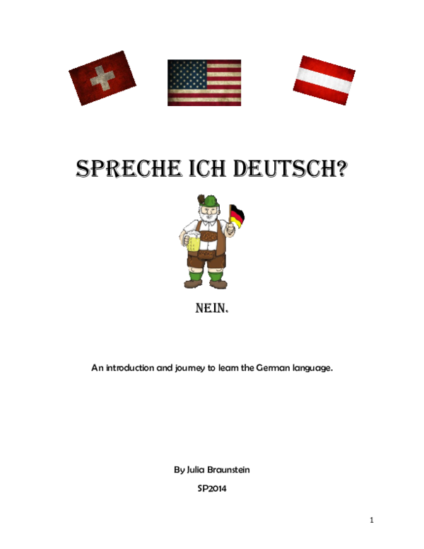 (PDF) Spreche ich deutsch? - My German Language Portfolio