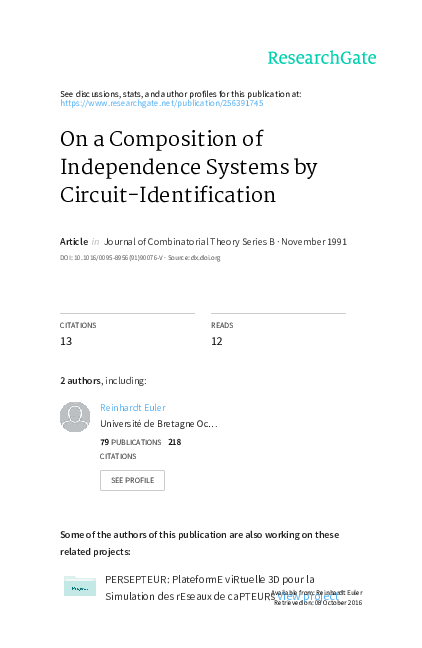 (PDF) On a composition of independence systems by circuit ...