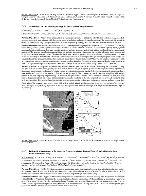 Pdf Dosimetric Consequences Of Intrafraction Prostate Motion