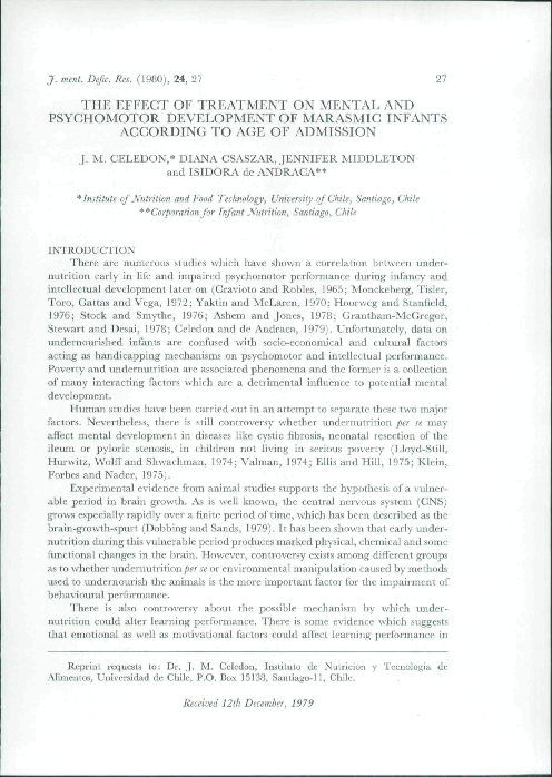 (PDF) The Effect of Treatment on Mental and Psychomotor Development of ...