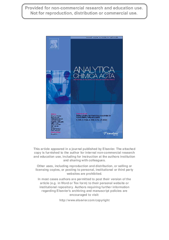 (PDF) Highly sensitive trace analysis of paraquat using a surface ...
