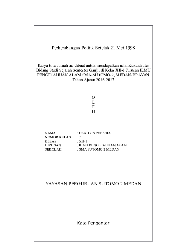(DOC) YAYASAN PERGURUAN SUTOMO 2 MEDAN