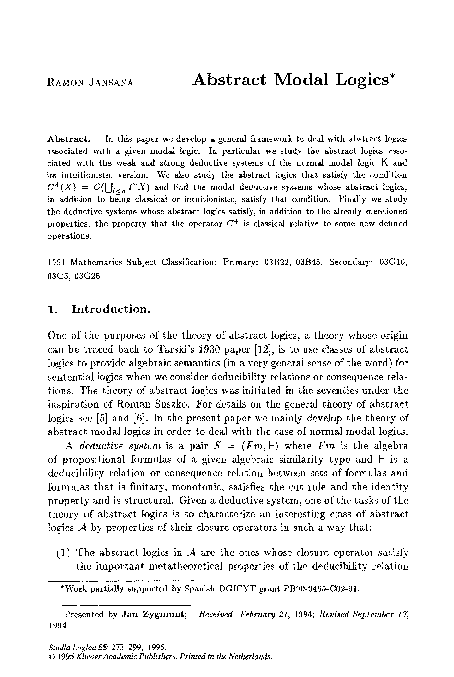 (PDF) Approximations of modal logics: K and beyond | Marcelo Finger ...