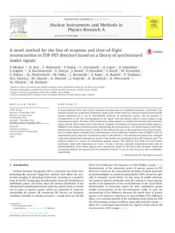 (PDF) A novel method for the line-of-response and time-of-flight ...